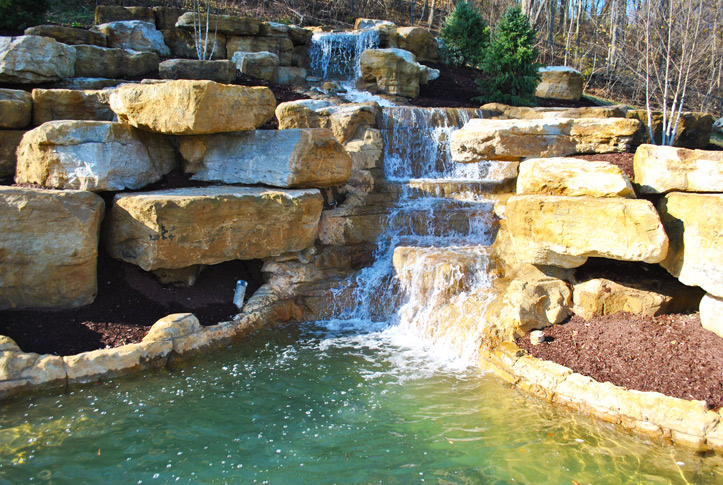 Faux Rock Waterfalls